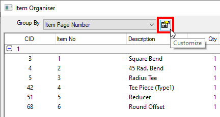 How to nest items in lots by specific properties in CAMduct