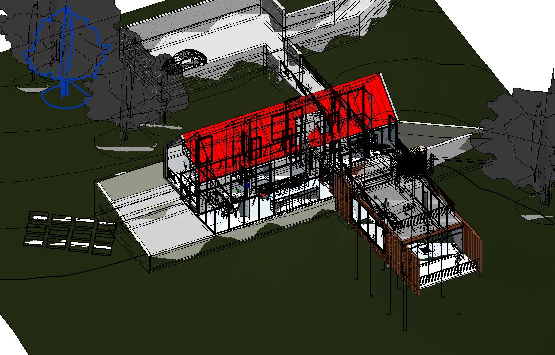 Model shows as wireframe in nonwireframe views in Revit