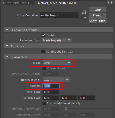 Bifrost ocean simulation shows flat water surface in Maya