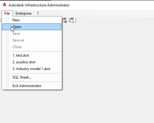 Creating Industry Model Based On Dwg As Template Using Meter In Infrastructure Administrator Of