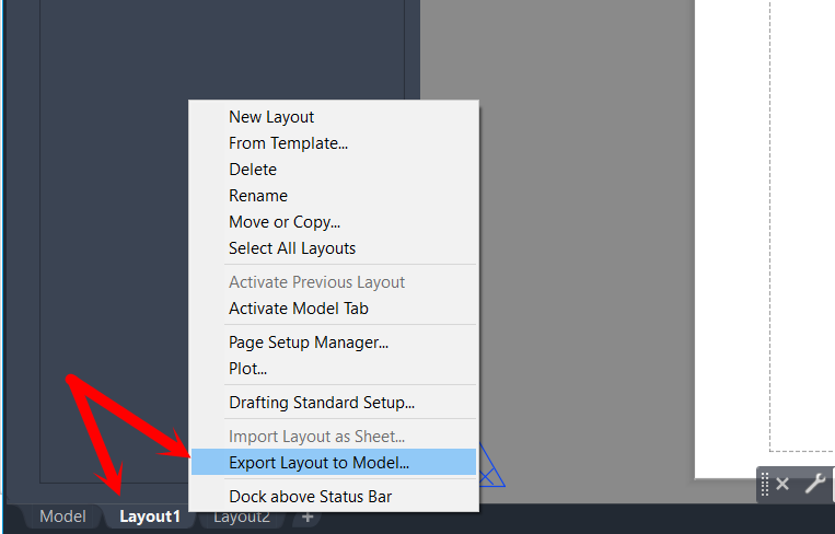White background for Inventor drawings once opened in AutoCAD