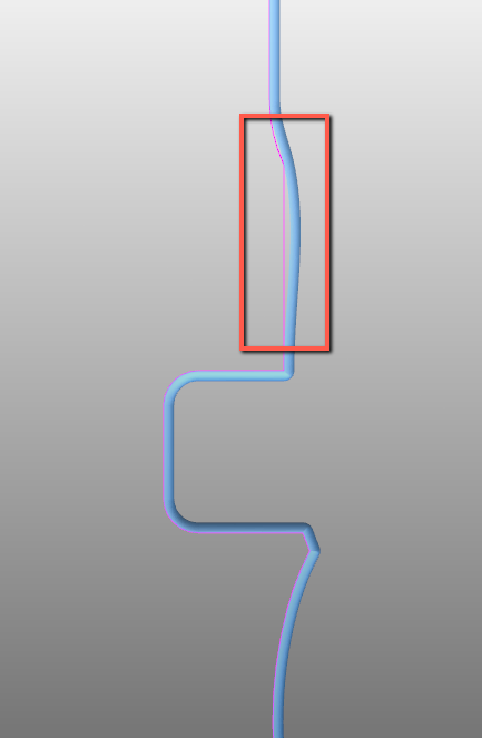 Smart surfacer "drive Curve" surface deforms when driven around spine ...