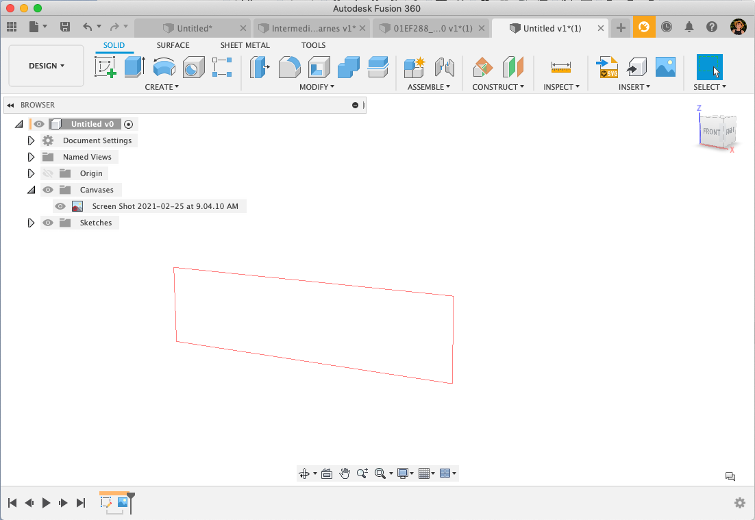 Attached canvas appears as blank after being edited in Fusion 360