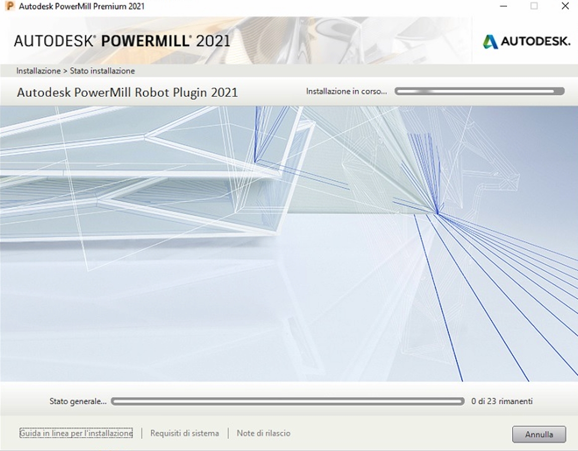 PowerMill 2021 설치가 멈춤