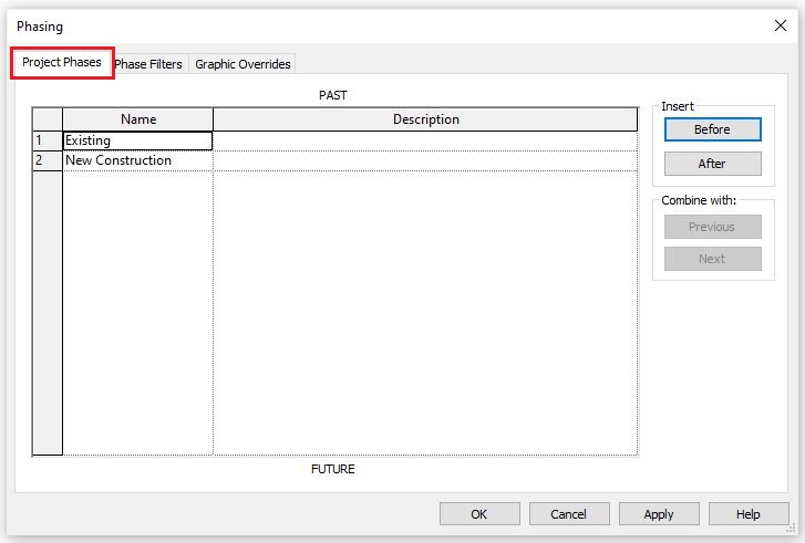 How to control the display of elements based on their phase status in Revit