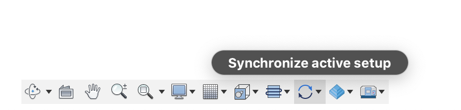 'Synchronize Active Setup' is not shown in the navigation bar at the ...