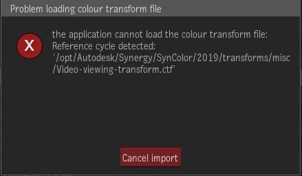 Reference cycle detectedのエラーが発生してctfファイルが読めないマシンがあります