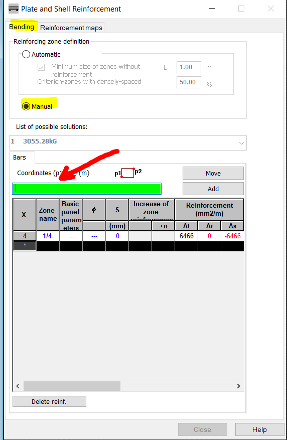 Slow Performance While Manual Reinforcement Zones Definition For Rc Slab Provided Reinforcement