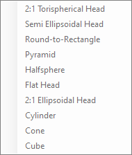 Not possible to add Semi Ellipsoidal Heads on existing vessels in Plant ...