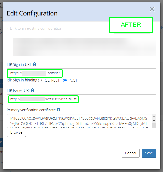 Active Directory フェデレーション サービス(ADFS)を使用して Autodesk シングル サインオンをテストするときに、サインオン URL に接続できない