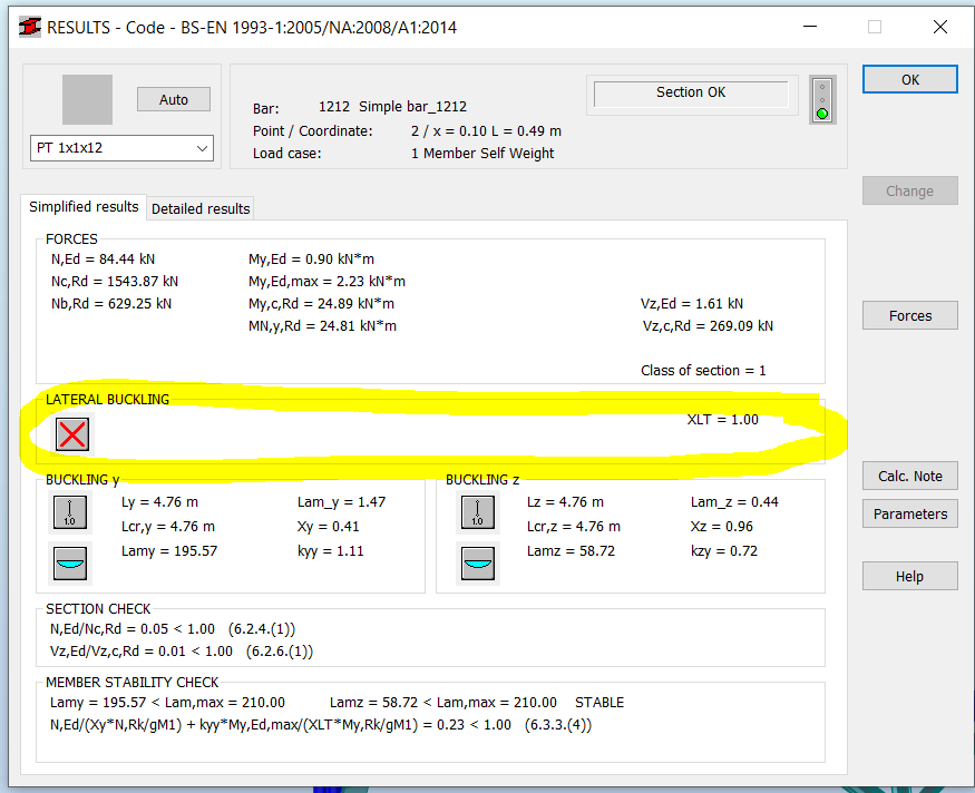 Is it possible to verify buckling while steel design of arbitrary user-defined sections in Robot ...