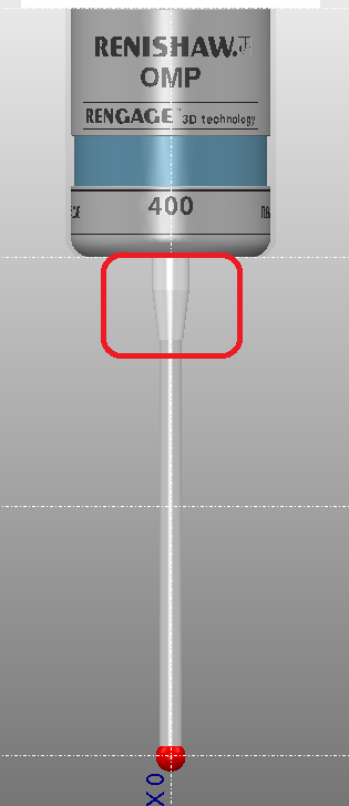 How to remove a probe stylus component in PowerInspect