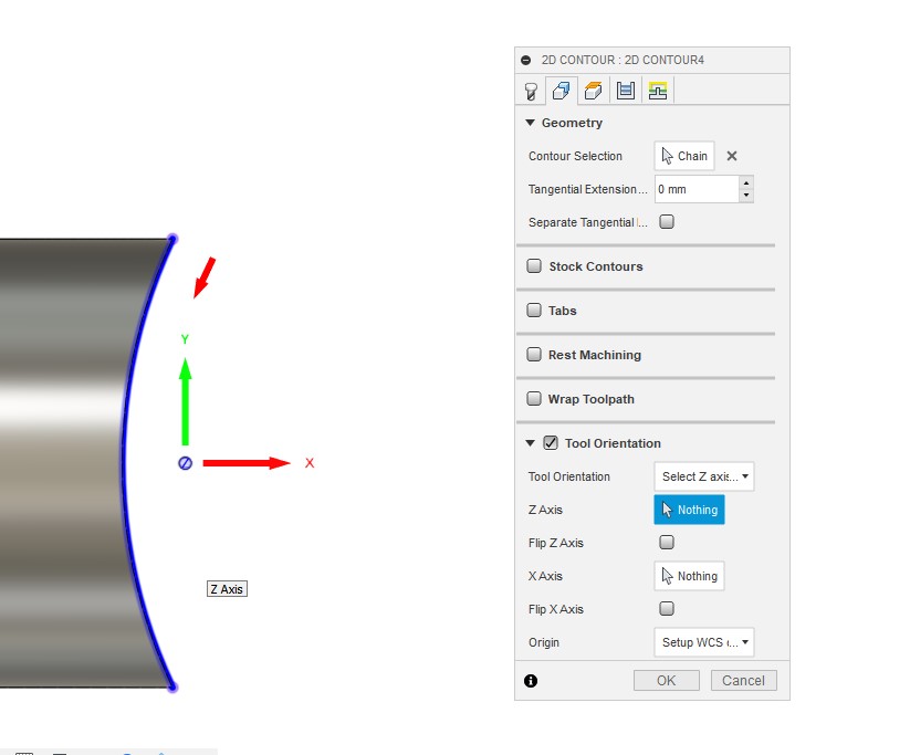 How to create a 2D Contour toolpath in a Turn-Mill on Fusion 360.