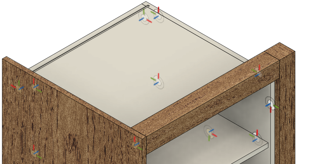 Joint origin glyphs are visible in the drawing view preview and shaded ...