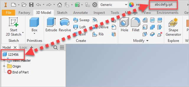 Browser Node Name Is Different From File Name In Inventor