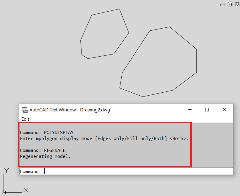 在 AutoCAD Map 3D 和 Civil 3D 中，更改系统变量 POLYDISPLAY 并非在所有方向上都起作用