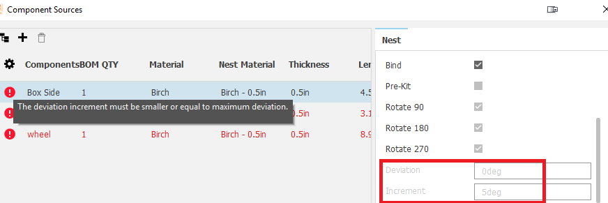 "Nest Study is out of date" and cannot be generated in Fusion