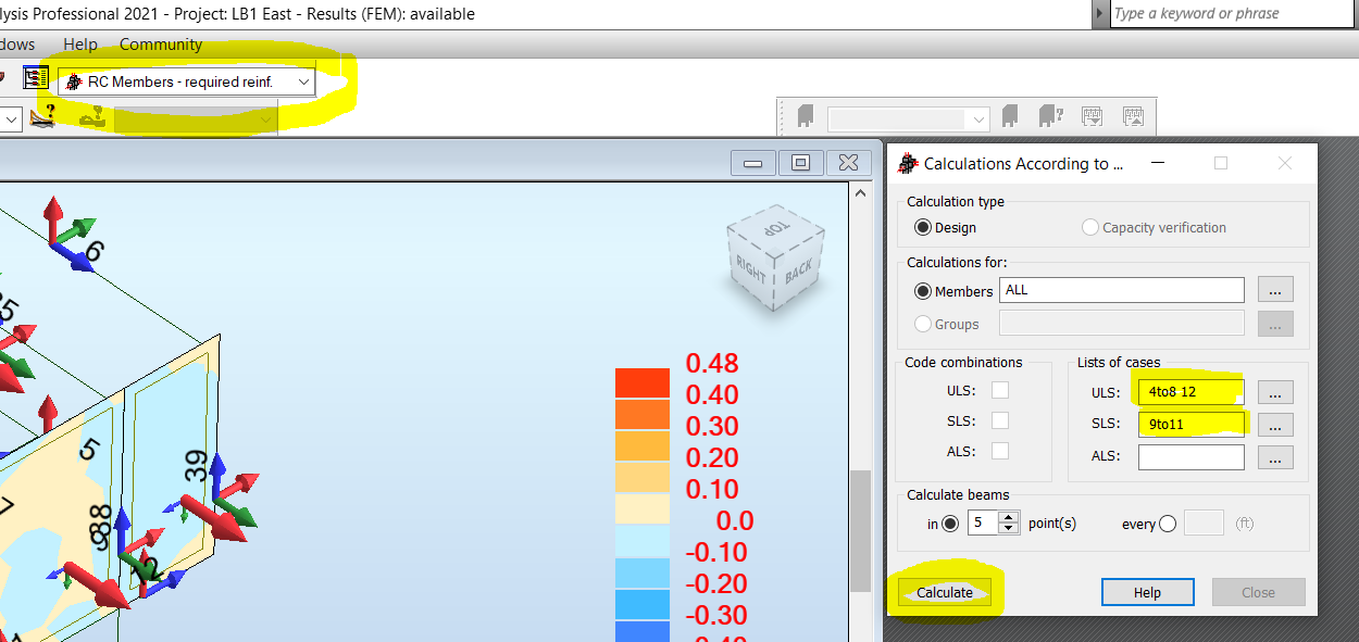 Errors reported while concrete member required reinforcement calculation in Robot Structural ...