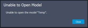 "Unable to Open Model" when opening a model from the cloud after upgrading InfraWorks to a ...
