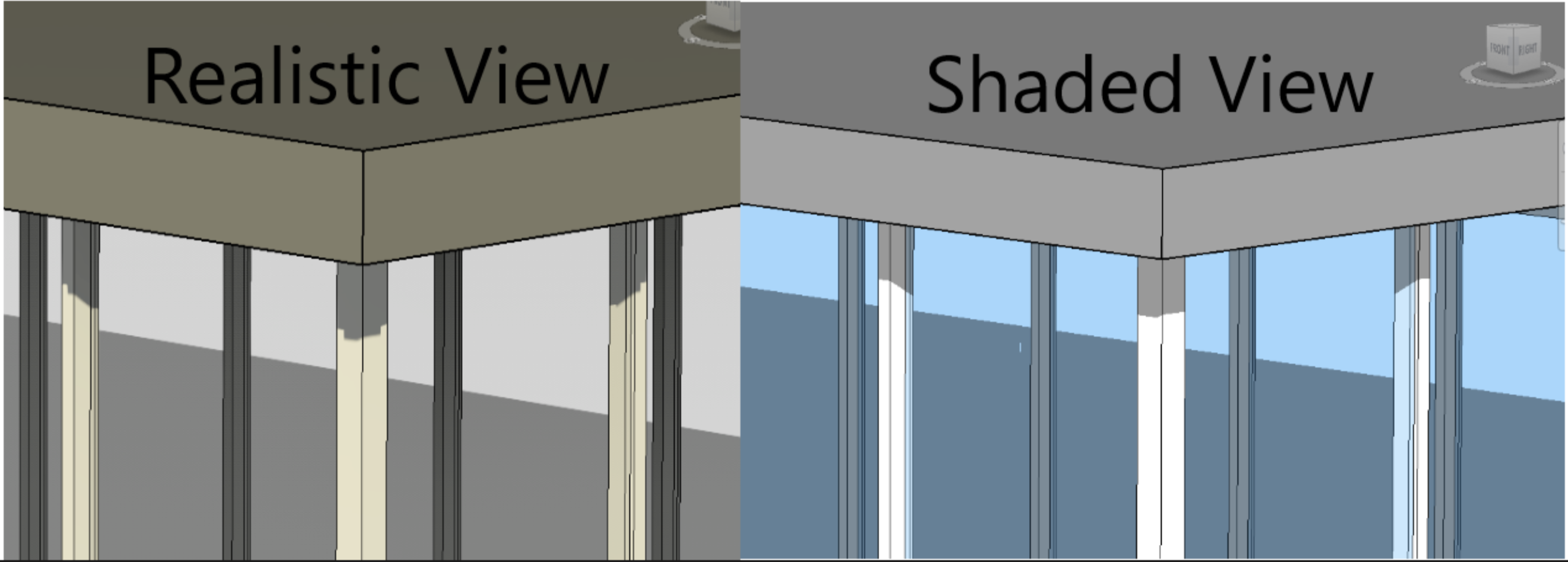 Error with shadows displayed in 3D view in Realistic mode in Revit