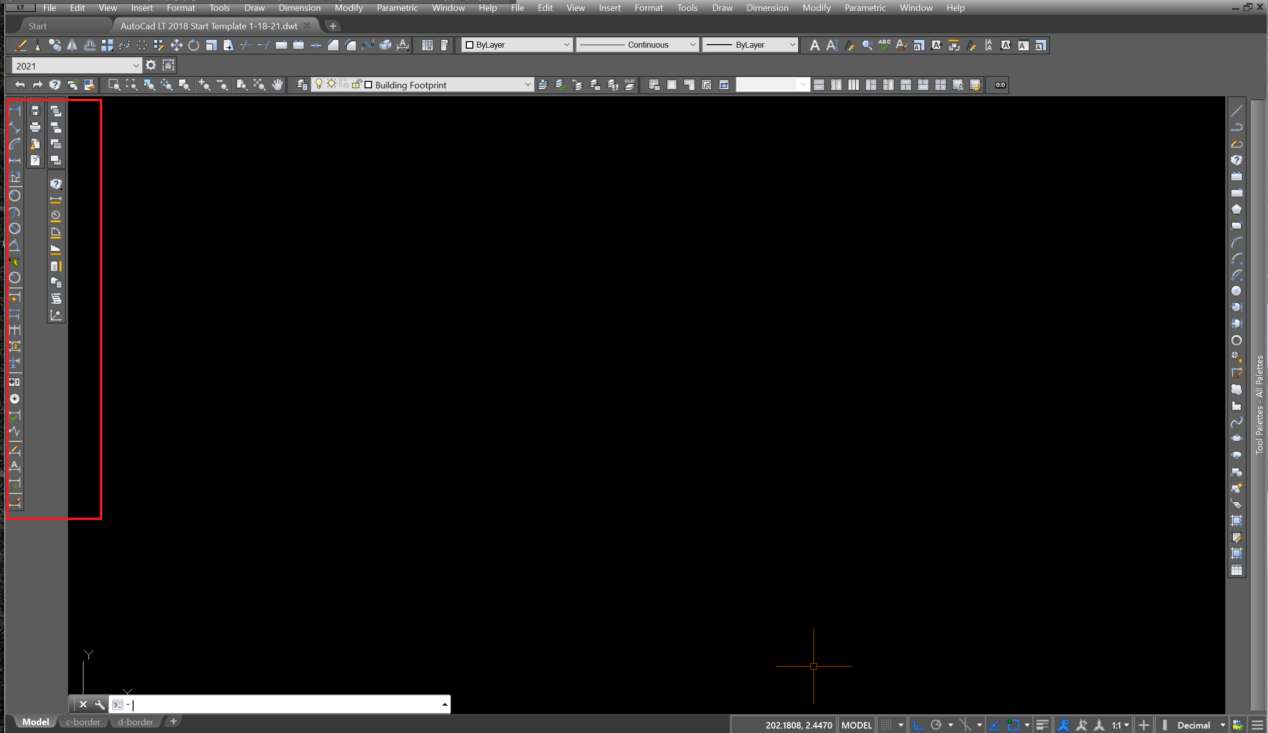Customized toolbars gets displaced when launching AutoCAD