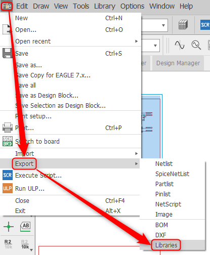 How to re-create/import a PCB library from a schematic/layout in EAGLE ...