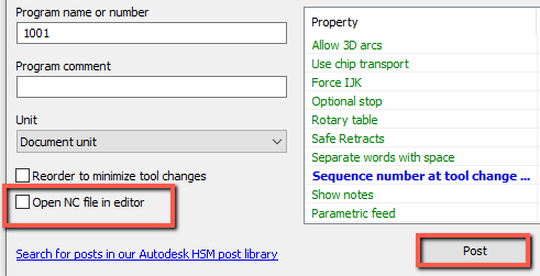 How to stop the NC code from been displayed after postprocessing ...