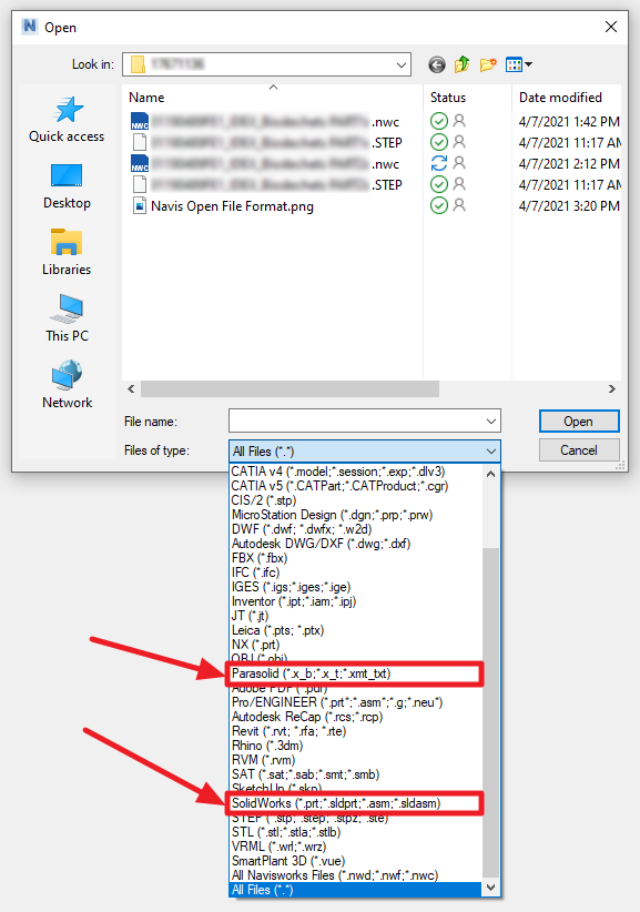 Incorrect Geometry After Appending Step Model Exported From Solidworks In Navisworks Manage