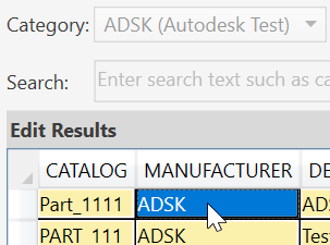 How to create a manufacturer category in AutoCAD Electrical's catalog database?