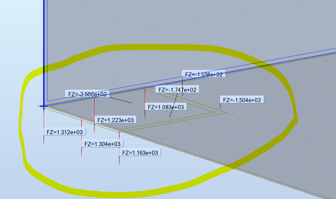How to obtain equivalent reaction for panel supported by planar supports in Robot Structural ...