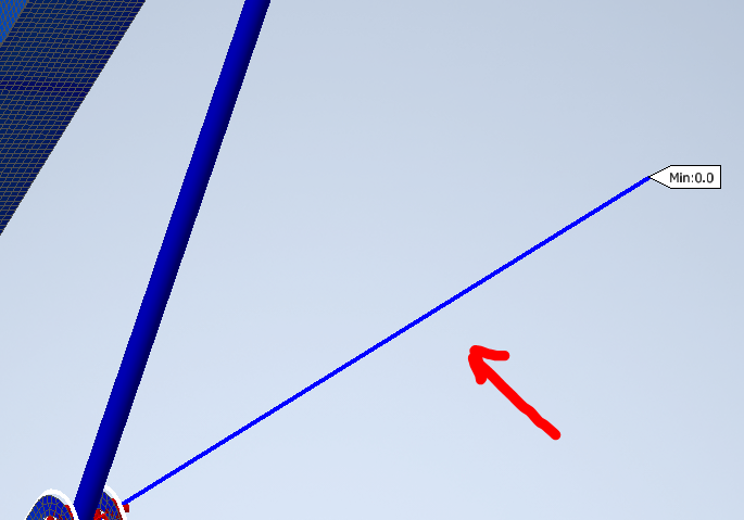 Dummy line visible while viewing results for model with connector in ...