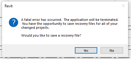 "A fatal error has occurred. The application will be terminated..." when creating or editing a ...