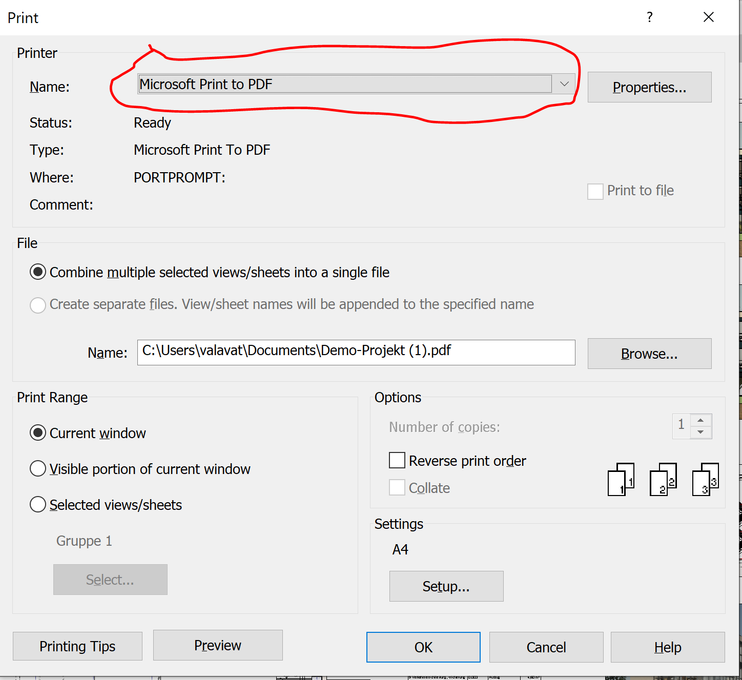 Cut symbol is displayed as a black block in the PDF in Revit