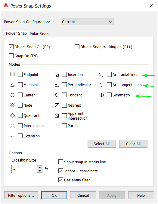 How to turn off/on power snap via command line or a script in AutoCAD ...