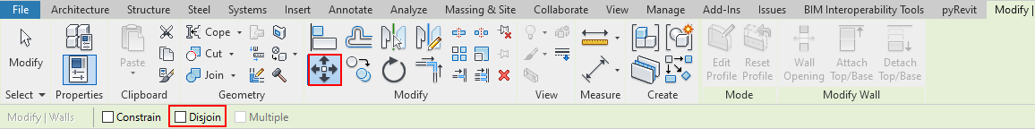 Pinned model moves when using the Move tool in Revit