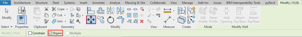 Pinned model moves when using the Move tool in Revit