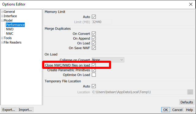 使用NWCOUT for Navisworks时显示“nwexport_FAILED_TO_SAVE_DOC”
