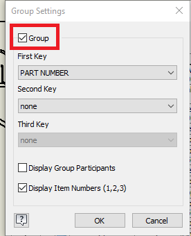 How to combine similar parts in a drawing parts list in Inventor