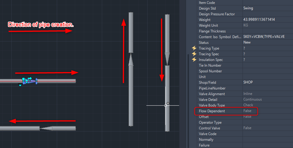 An asymmetric valve will be shown in an AutoCAD Plant 3D isometric with ...