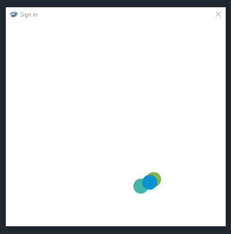 Blank Sign In dialog box when launching an Autodesk software