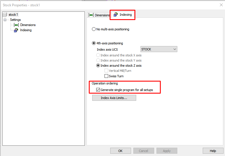 Both setups are not showing in the operations list in FeatureCAM