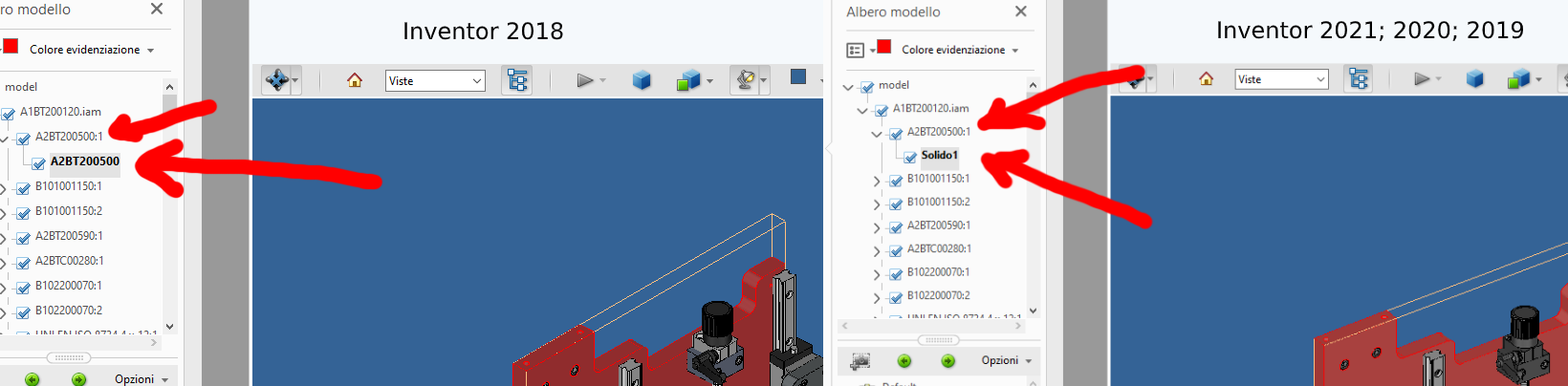 Problematic name of the solid body after exporting Inventor assembly to 3D PDF.