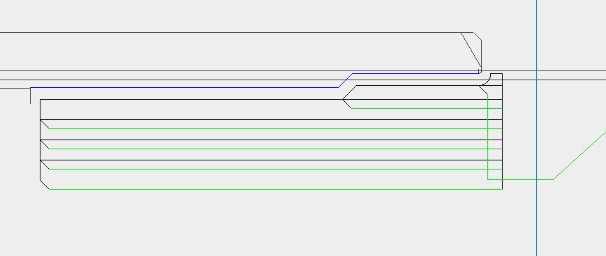 Tool is gouging after unchecking the auto round in FeatureCAM