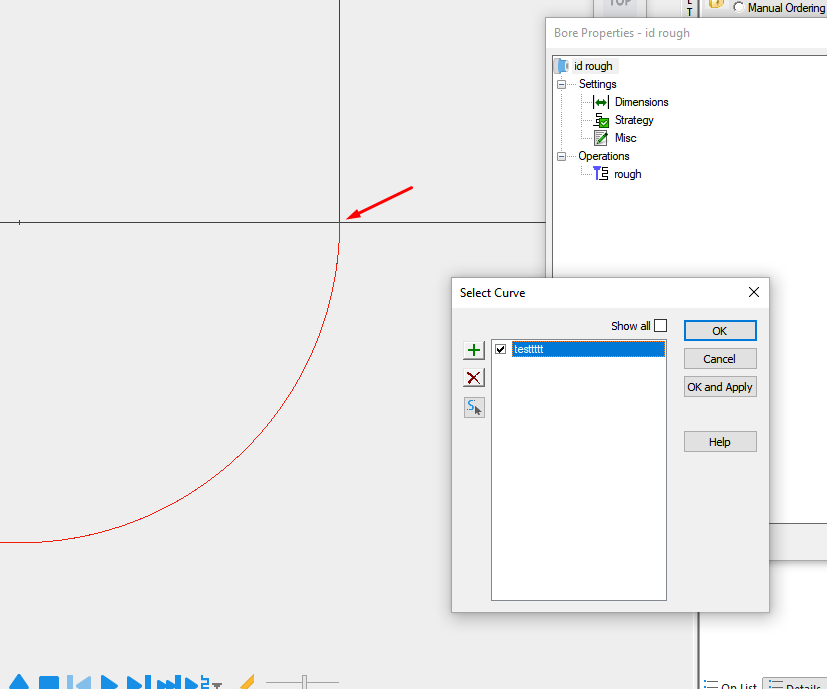 Tool is gouging after unchecking the auto round in FeatureCAM