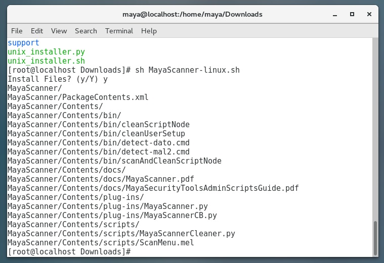 Linux版MayaでMaya Security Tool 2020-2015を使用することはできるか