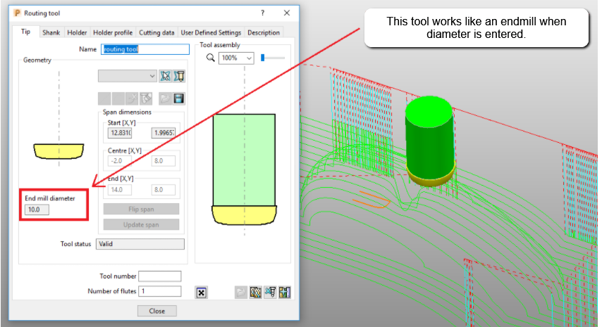 What differences are there between a form and routing tool in PowerMill.