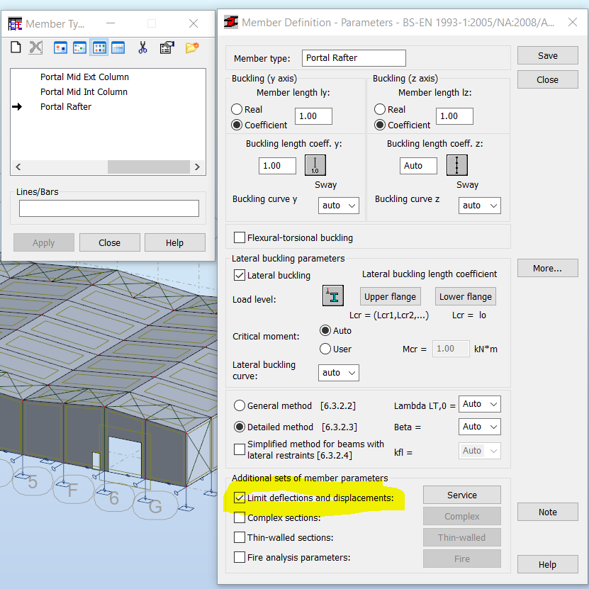 Member displacement and deflection not verified while steel code check design in Robot ...