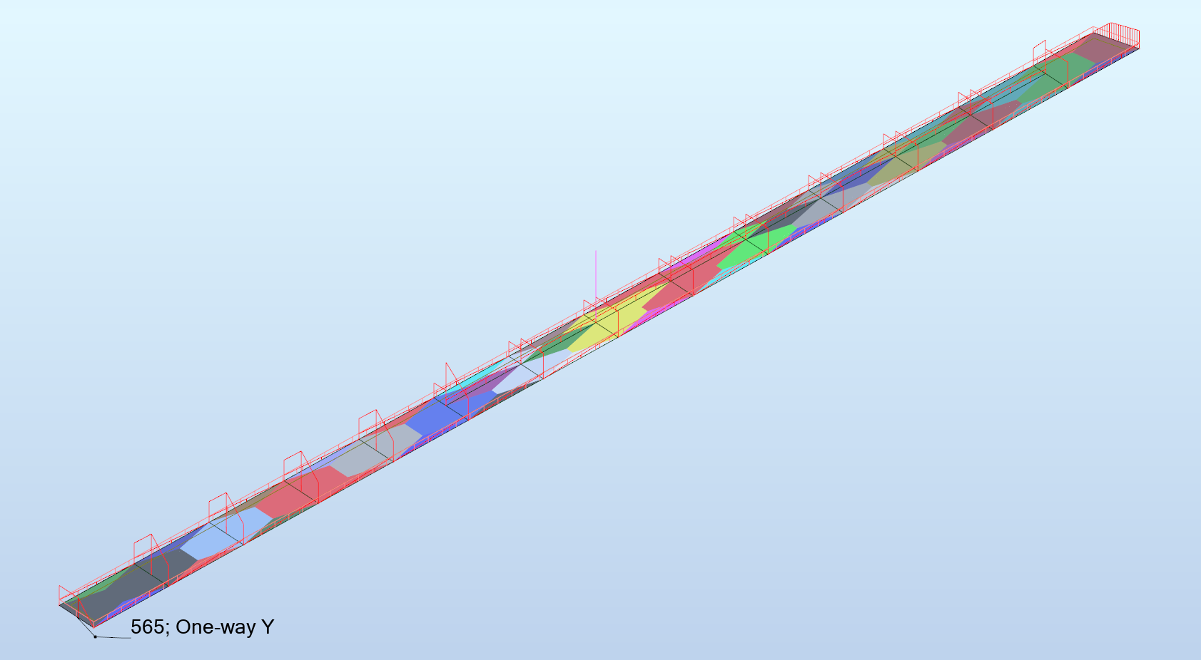 Incorrect load distribution on members for one way cladding in Robot Structural Analysis
