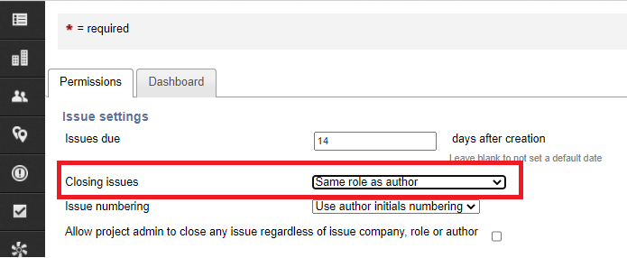 Same role members are unable to close each other's Issues in BIM 360 Field Classic project