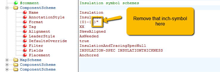 How to remove the inch symbol in the insulation annotation in AutoCAD ...